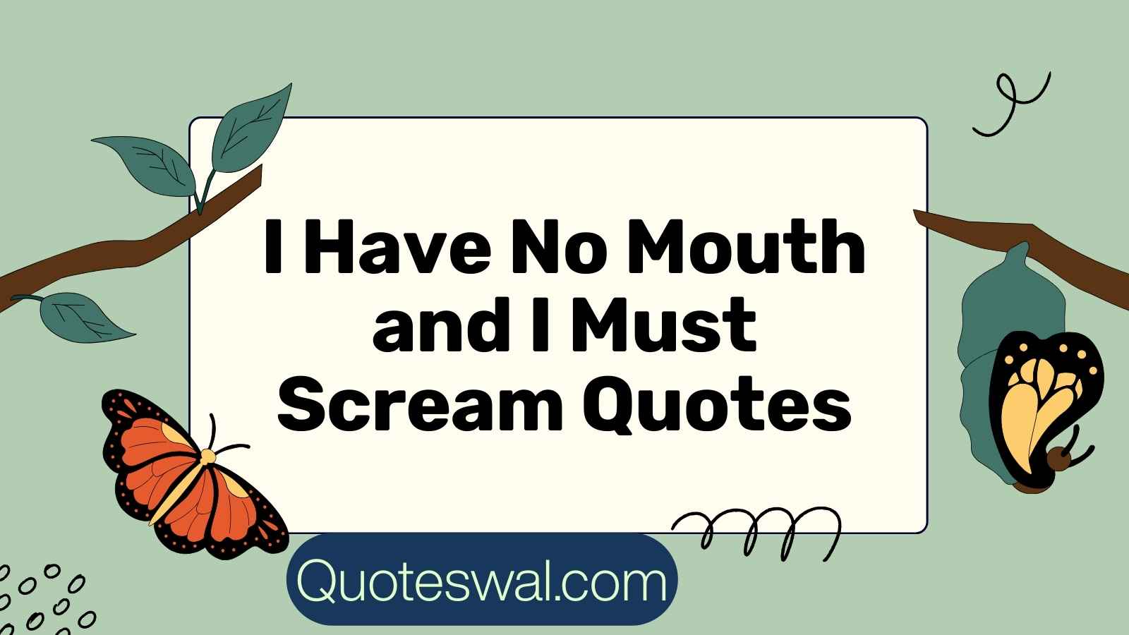 I Have No Mouth and I Must Scream Quotes: Perfect for Captions, Jokes ...